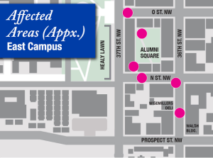 Utilities Work Impacts to Healy Lawn, Copley Lawn and East Campus ...