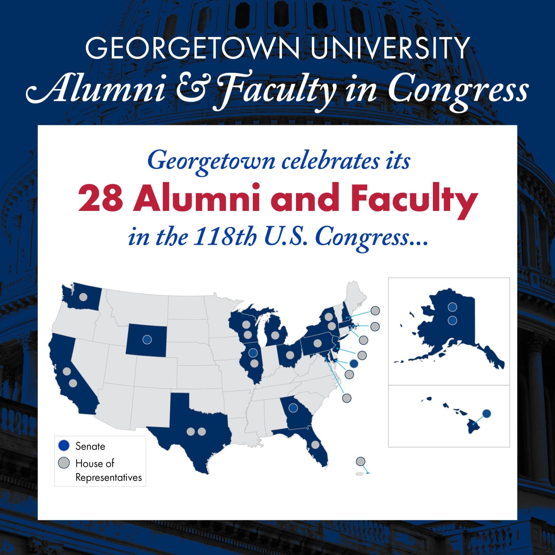 28 Georgetown Alumni and Faculty Will Serve in 118th U.S. Congress ...