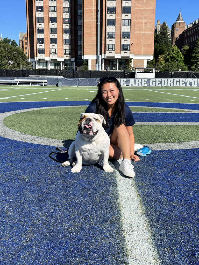 3 Seniors Look Back on Their Years With Jack the Bulldog - Georgetown ...