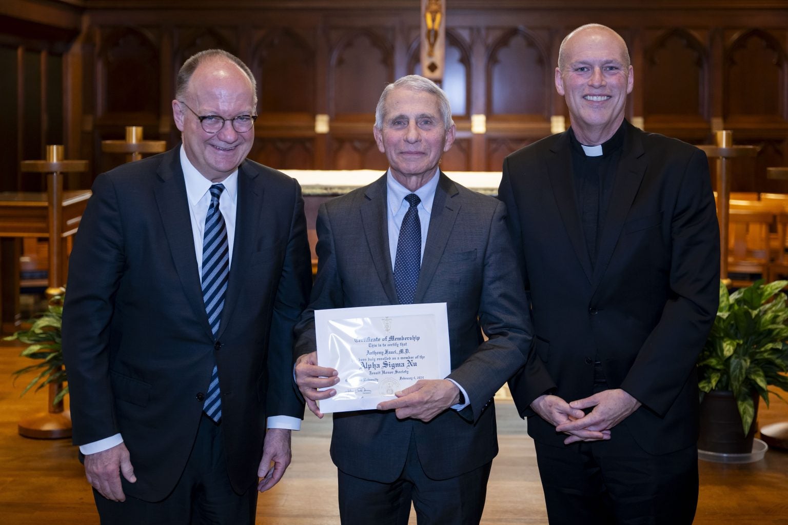 Fauci Reflects on How Jesuit Values Have Shaped His Career - Georgetown ...