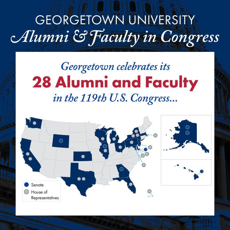 28 Georgetown Alumni and Faculty Sworn Into 119th U.S. Congress ...